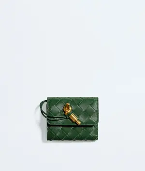 Bottega Veneta Andiamo Tri-fold Wallet - Basil
