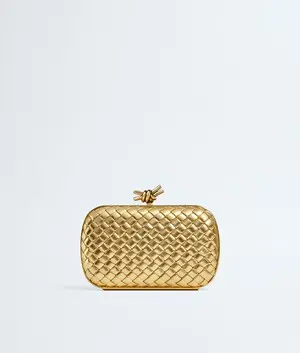 Bottega Veneta Knot Minaudière - Gold