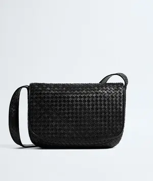 Bottega Veneta Veneto Large Messenger - Black