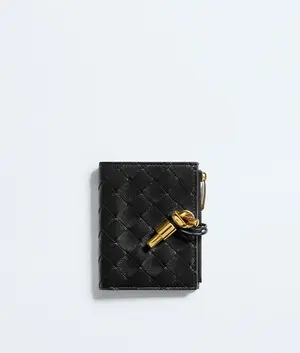 Bottega Veneta Andiamo Small Bi-fold Wallet - Black