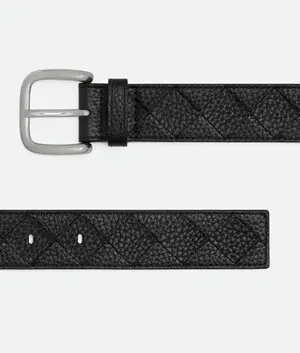 Bottega Veneta Intrecciato Taurillon Leather Belt
