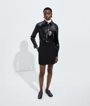 Bottega Veneta Cotton Gabardine Skirt - Double Black