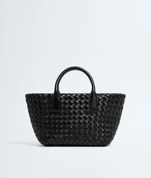 Bottega Veneta Mini Cabat - Black