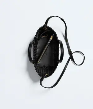 Bottega Veneta Mini Cabat - Black