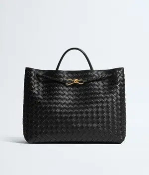 Bottega Veneta Large Andiamo Bag - Black