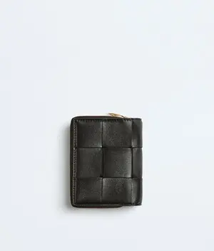 Bottega Veneta Cassette Compact Zip Around Wallet