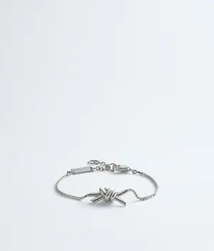 Bottega Veneta Sterling Knot Bracelet - Silver