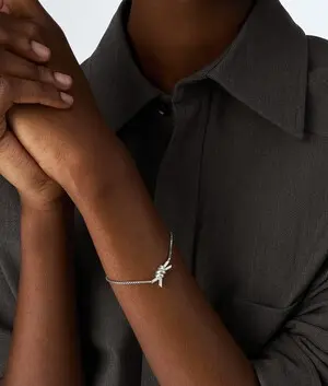 Bottega Veneta Sterling Knot Bracelet - Silver