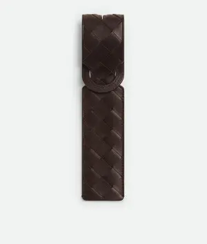Bottega Veneta Intrecciato Long Tag Holder - Fondant