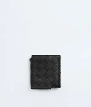 Bottega Veneta Intrecciato Bi-fold Wallet With Zip