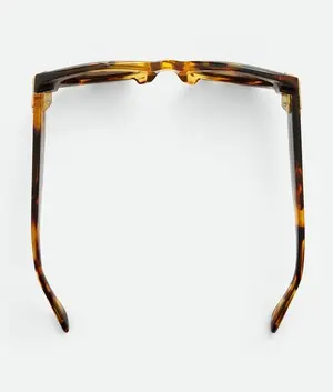 Bottega Veneta Mitre Oval Sunglasses - Havana/brown