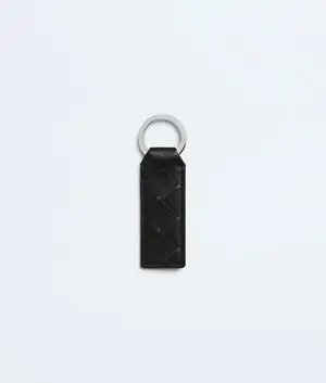 Bottega Veneta Tab Key Ring - Black