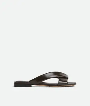 Bottega Veneta Riva Flat Mule - Fondant