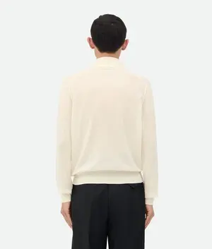 Bottega Veneta Light Fine Cashmere Polo Jumper
