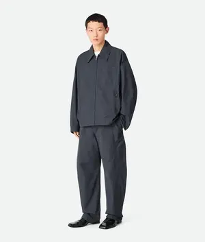 Bottega Veneta Resinated Cotton Blouson - Vulcano