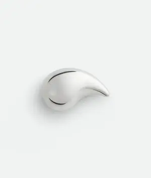 Bottega Veneta Large Drop Brooch - Silver