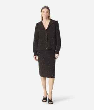 Bottega Veneta Wool English Rib Cardigan - Fondant