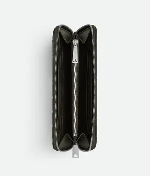 Bottega Veneta Intrecciato Stamp Zip Around Wallet