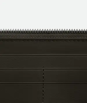 Bottega Veneta Intrecciato Stamp Zip Around Wallet