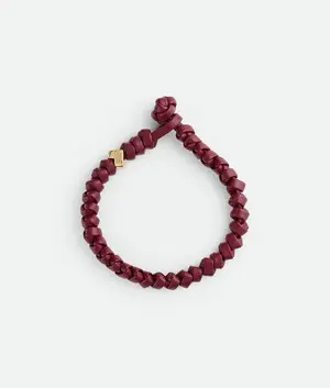 Bottega Veneta Knot Leather Bracelet