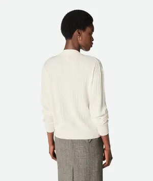 Bottega Veneta Wool Rib Cardigan