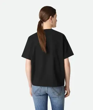 Bottega Veneta Cotton Jersey Printed T-shirt - Black