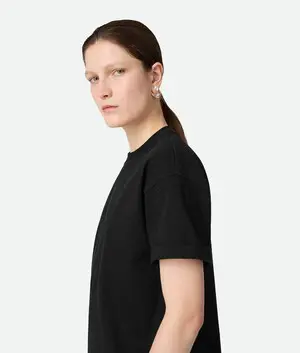 Bottega Veneta Cotton Jersey Printed T-shirt - Black