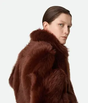 Bottega Veneta Toscana Shearling Cropped Blouson