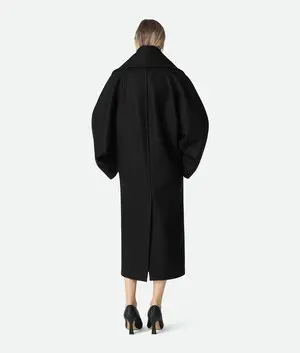 Bottega Veneta Stretch Wool Long Coat