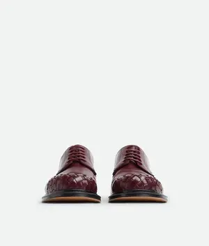 Bottega Veneta James Lace-up Shoe With Intrecciato Toe Cap