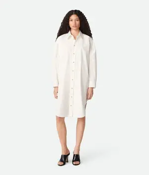 Bottega Veneta Cotton Dress - Chalk