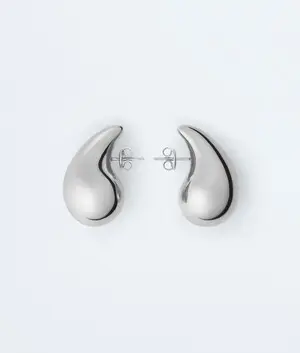Bottega Veneta Small Drop Earrings - Silver