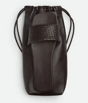 Bottega Veneta Palazzo Travel Flat Mule - Fondant