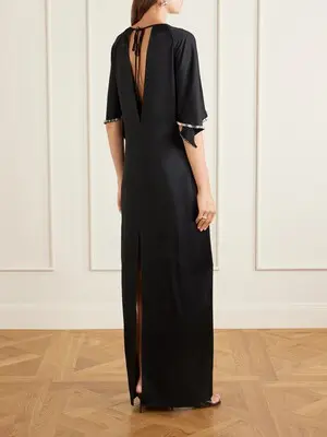 Stella McCartney Embellished Satin Maxi Dress