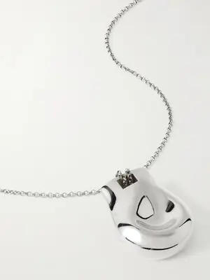 Khaite Keefe Palladium-coated Pendant Necklace - Silver