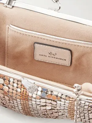 ANYA HINDMARCH Maud Tassel Chainmail Clutch