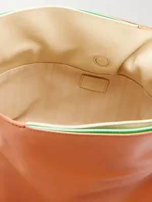 Loewe Flamenco Layers Medium Leather Clutch