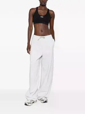 Sporty & Rich Logo-print Racerback Sports Bra - Black