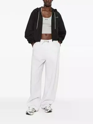 Sporty & Rich Logo-print Racerback Sports Bra - Grey