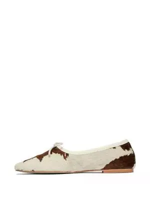 Freda Salvador Jada Calf-hair Ballet Flats