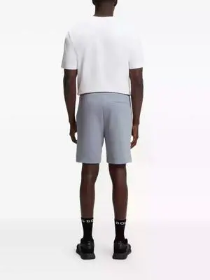 BOSS Logo-embroidered Track Shorts - Blue