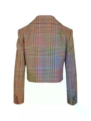 Etro Houndstooth-pattern Cropped Blazer