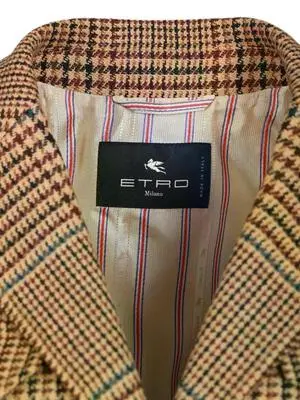 Etro Houndstooth-pattern Cropped Blazer