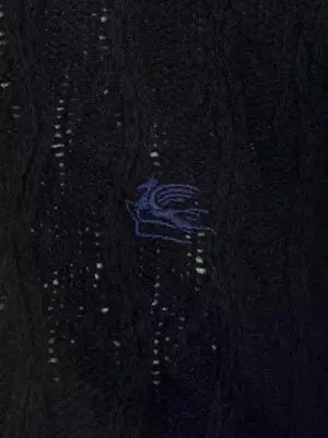 Etro Pegaso-embroidered Cashmere Sweater - Blue