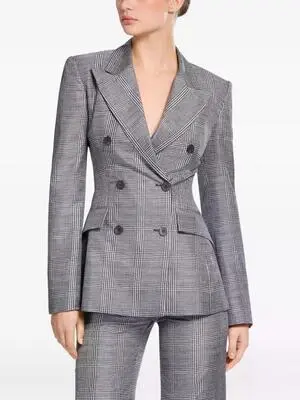 Elie Saab Prince Of Wales Check Double-breasted Blazer