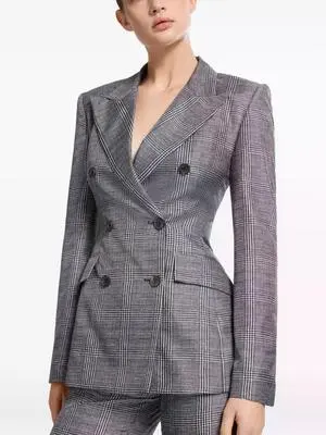 Elie Saab Prince Of Wales Check Double-breasted Blazer