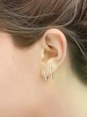 Melissa Kaye Small Cristina Diamond Earrings