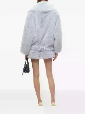 Pinko Faux Fur Belted Blouson Jacket