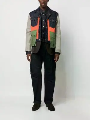 Dsquared2 Logo Plaque Denim Shirt