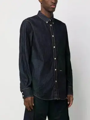 Dsquared2 Logo Plaque Denim Shirt